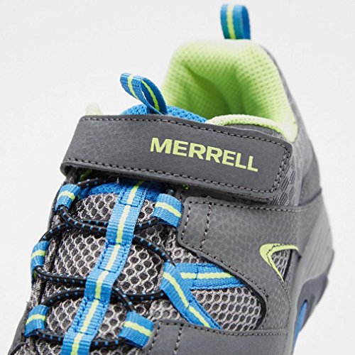 Merrell Trail Chaser Hiking Shoe (Little Kid/Big Kid), Grey/Blue, 2 M US Little Kid