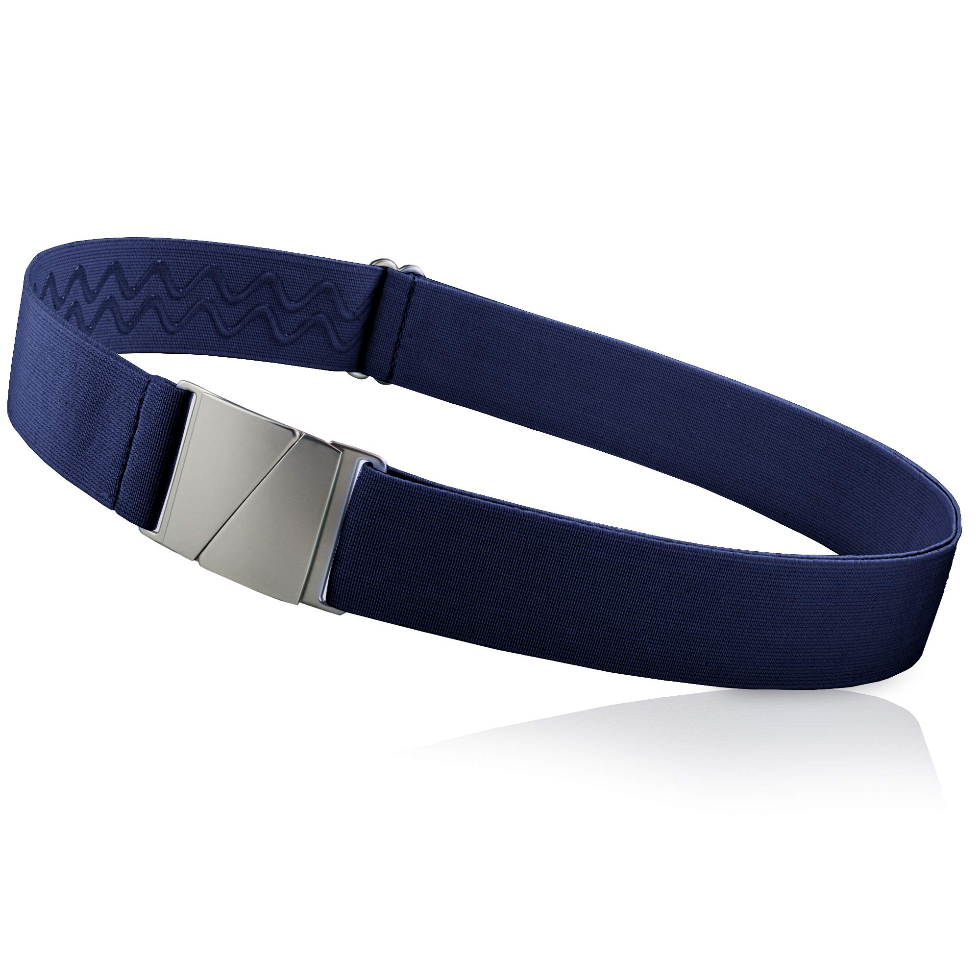 ONE-BELT No Show Invisible Elastic Belts for Women & Men 1.5" adjustable Non Slip Fits waist upto 50 Inch. Designed in USA.