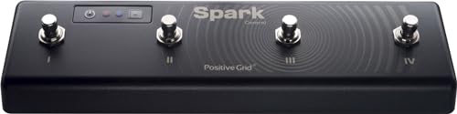 Positive Grid Spark Control Wireless Guitar Footswitch Pedal/Controller for Spark Guitar Amplifier and Mobile App with Backing Tracks