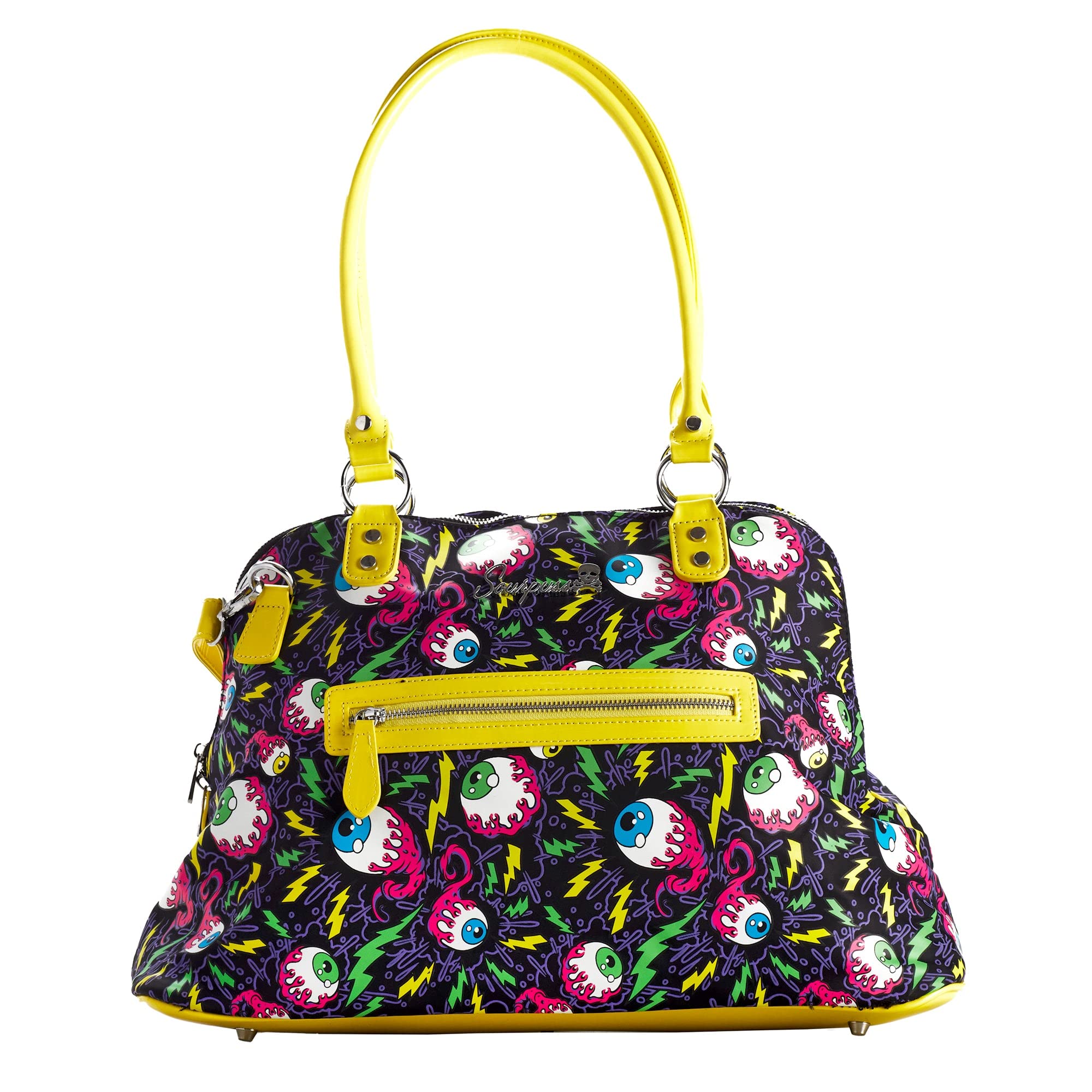 Sourpuss Travel Bag Purse (Electric Eyeballs)
