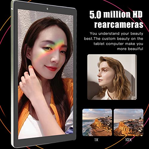 Tablet 10.1 Inch, 11 Smart Tablet Phone, with Dual SIM Card Slot, 5.0 WiFi, 6GB RAM 128GB ROM, Octa Core CPU, Dual Camera, 5800mAh Battery