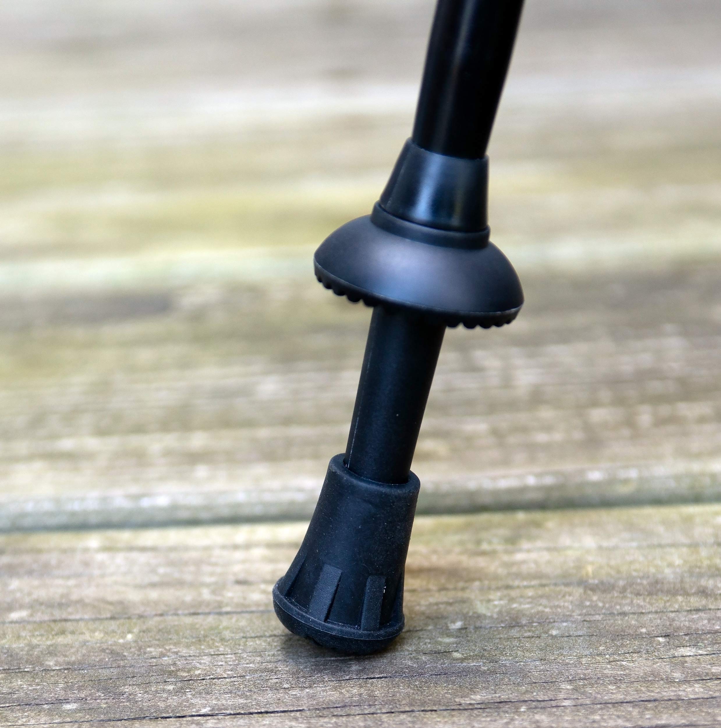 Mons Peak IX Trekking Hiking Walking Poles Replacement Rubber Tips Protectors (4-Pack)