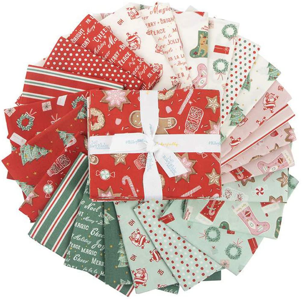 My Mind's Eye Holiday Cheer 24 Fat Quarters Riley Blake Designs FQ-13610-24