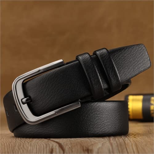 Wei-Secret Men's belt, artificial leather belt, environment-friendly belt, simple belt, casual belt, gifts for men, Father's Day gift (2 pieces)