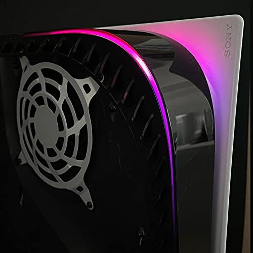 Power Light Decal and Underlay Sticker Combo for PS5 Playstation 5 (Pink/Purple)