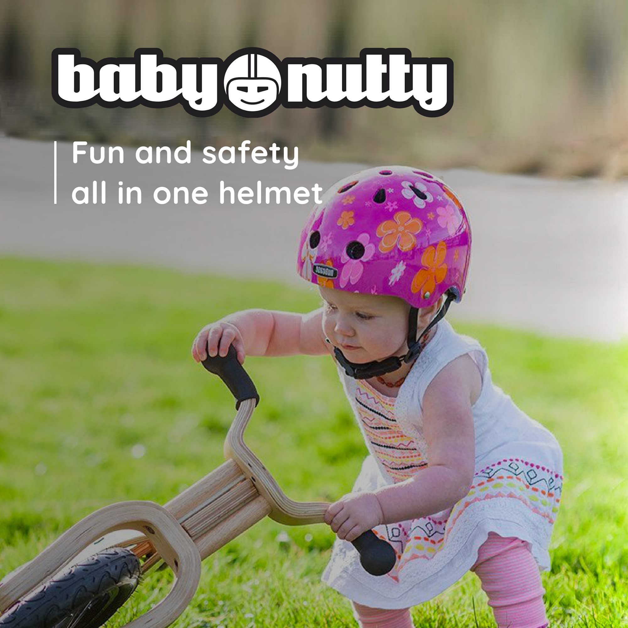 Nutcase, Baby Nutty, Toddler Bike Helmet with MIPS, Love Bug Gloss MIPS, XX-Small