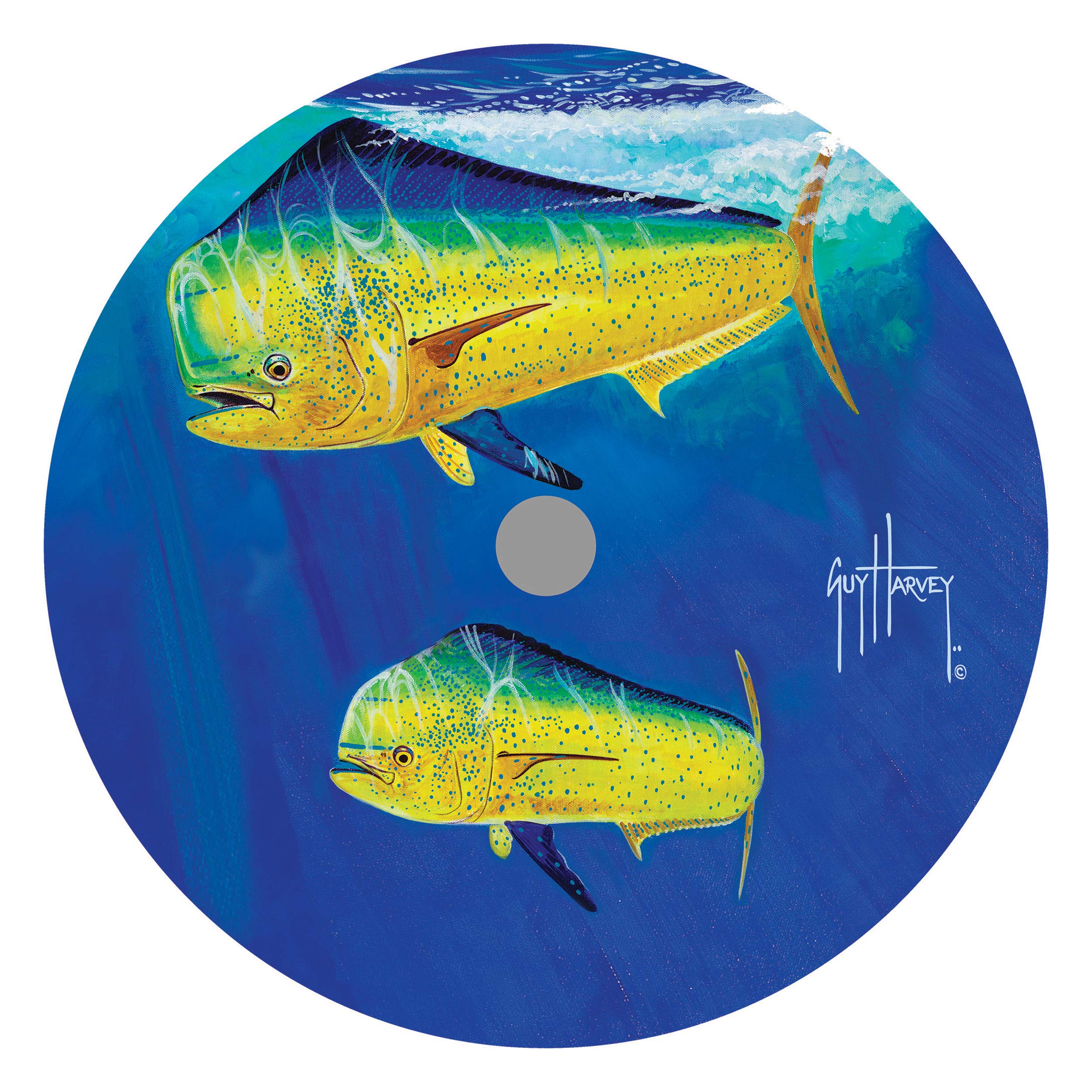 Rivers Edge Products 14" Guy Harvey Dorado Lazy Susan