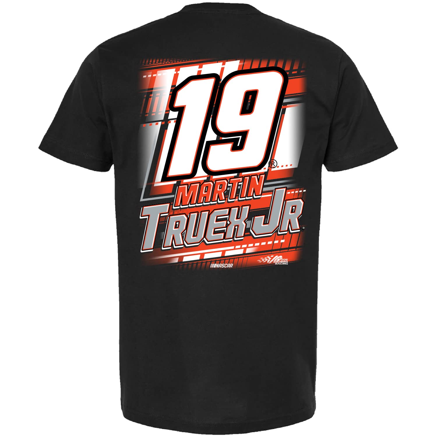 NASCAR Martin Truex Jr. 19 T-Shirt - 2-Spot Name & Number Tee Short Sleeve Official Automotive Racing Apparel XL