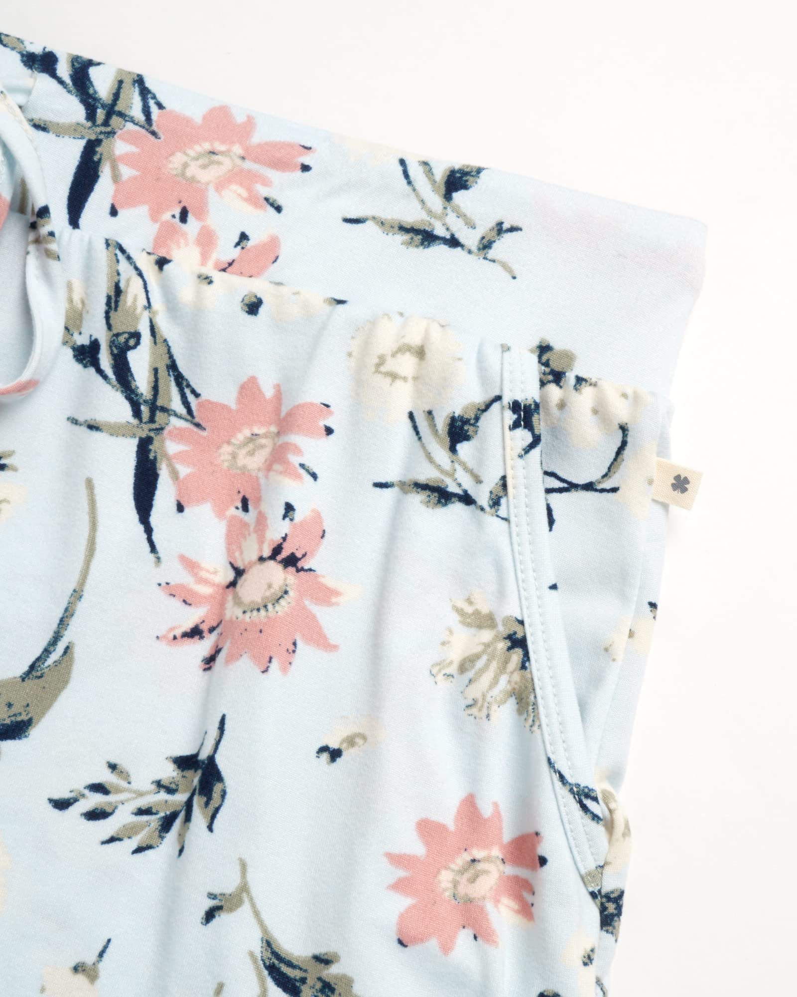 Lucky Brand Women's Pajama Set - 2 Piece Cross Back Tank Top and Sleep Shorts (S-XL), Size Large, GreyNanette Floral