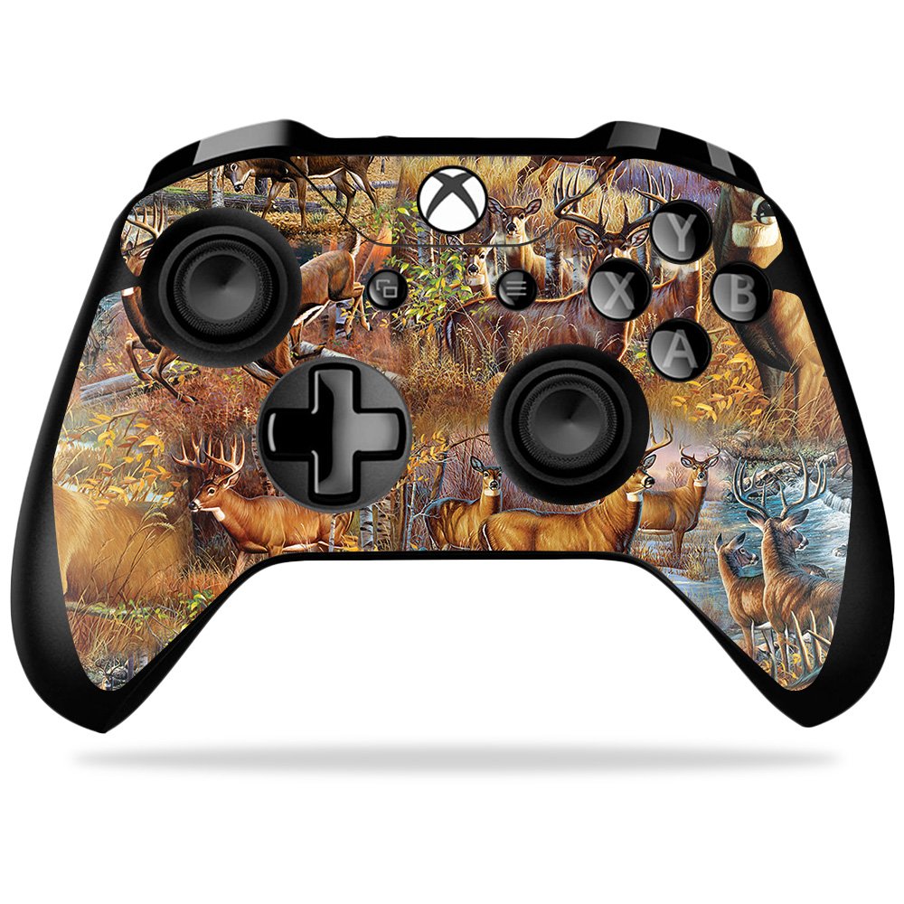 MightySkins Skin Compatible with Microsoft Xbox One X Controller - Deer Pattern | Protective, Durable, and Unique Vinyl Decal wrap Cover | Easy to Apply, Remove, and Change Styles | Made in The USA