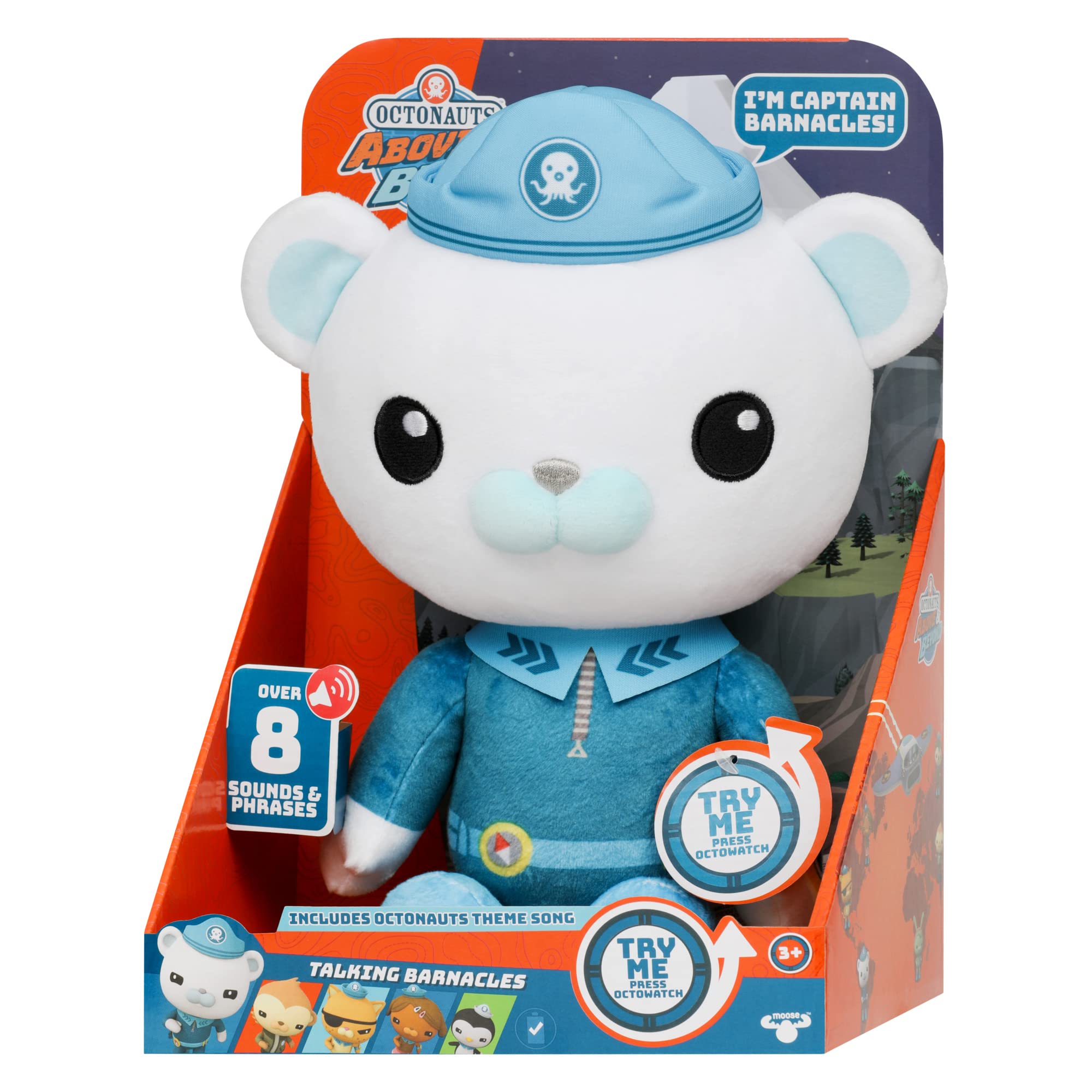 Octonauts Above & Beyond | Talking Plush Captain Barnacles Toy | Over 8 Sounds and Phrases