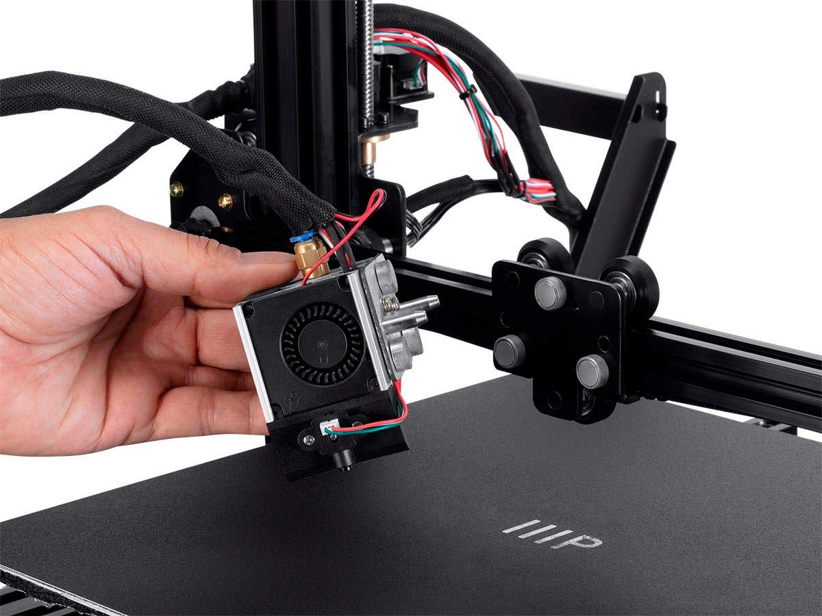 Monoprice MP10 3D Printer - Black with (300 x 300 mm) Magnetic Heated Build Plate, Resume Printing Function, Assisted Leveling, and Touch Screen