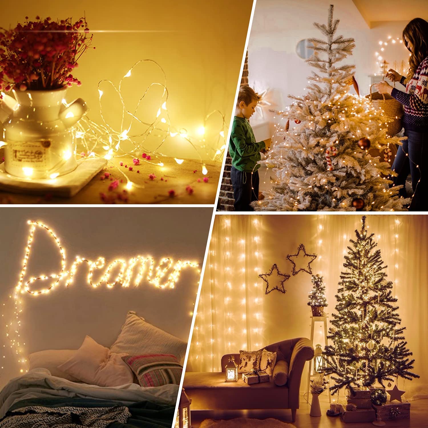 Nasharia Curtain Light 300 LED, Curtain String Light with 8 Modes Remote Control Timer,Twinkle Lights for Bedroom Christmas Party Home Garden Outdoor Indoor Wall Decorations(Warm White)