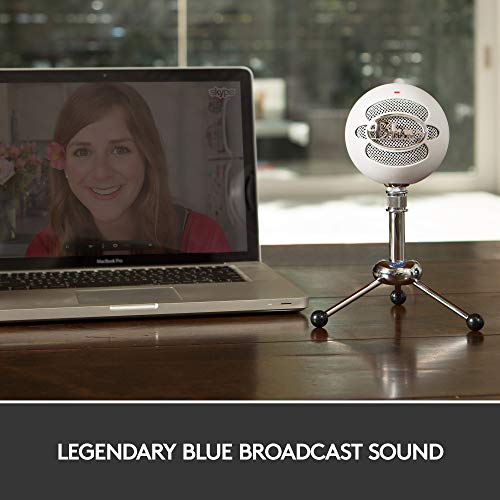 Logitech for Creators Blue Snowball iCE USB Microphone for Gaming, Streaming, Podcasting, Twitch, YouTube, Discord, Recording for PC and Mac, Plug & Play-Black