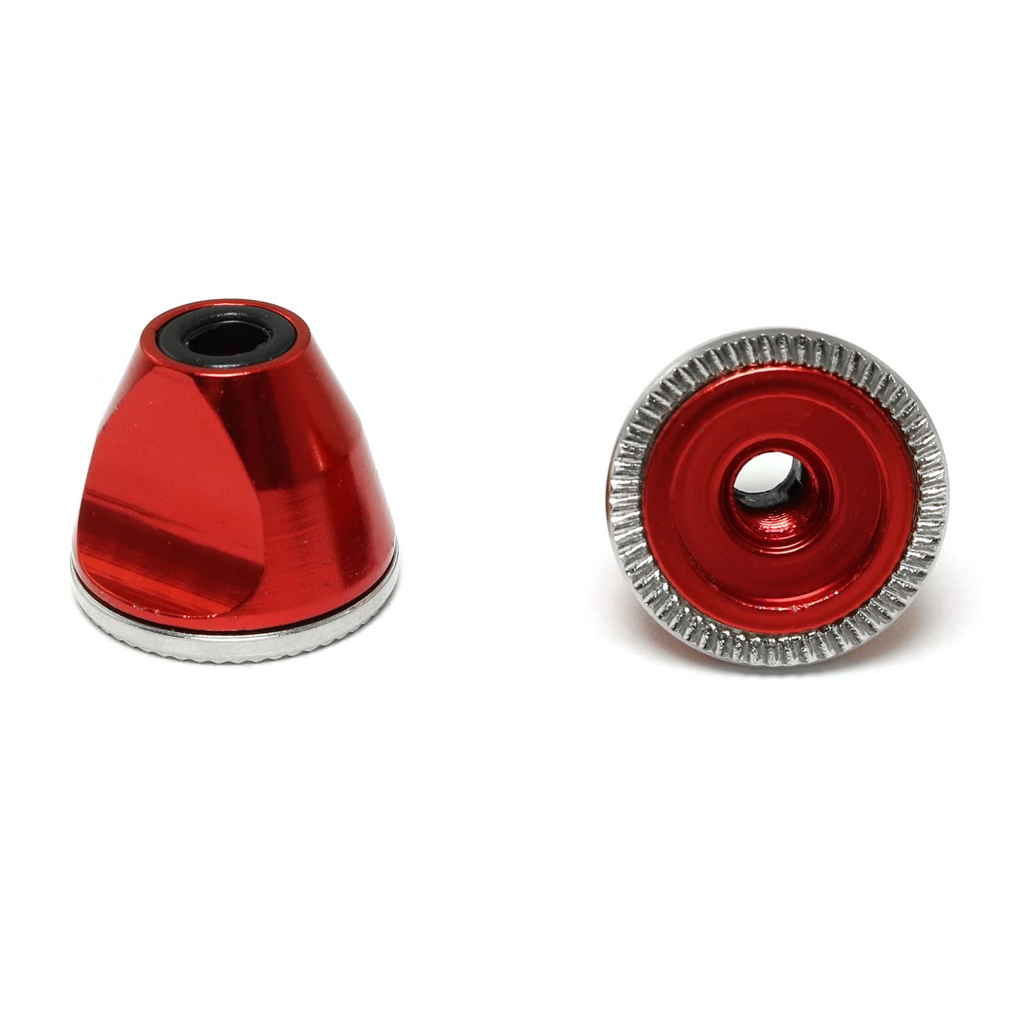 Pro Bamboo Kitchen 2pcs Bicycle Quick Release Lever Nut Red M5 Screw Non-Slip Nut Mountain Bike Quick Release Shaft All Aluminum Alloy Nut for Fixed Gear Road Bike Modified Parts