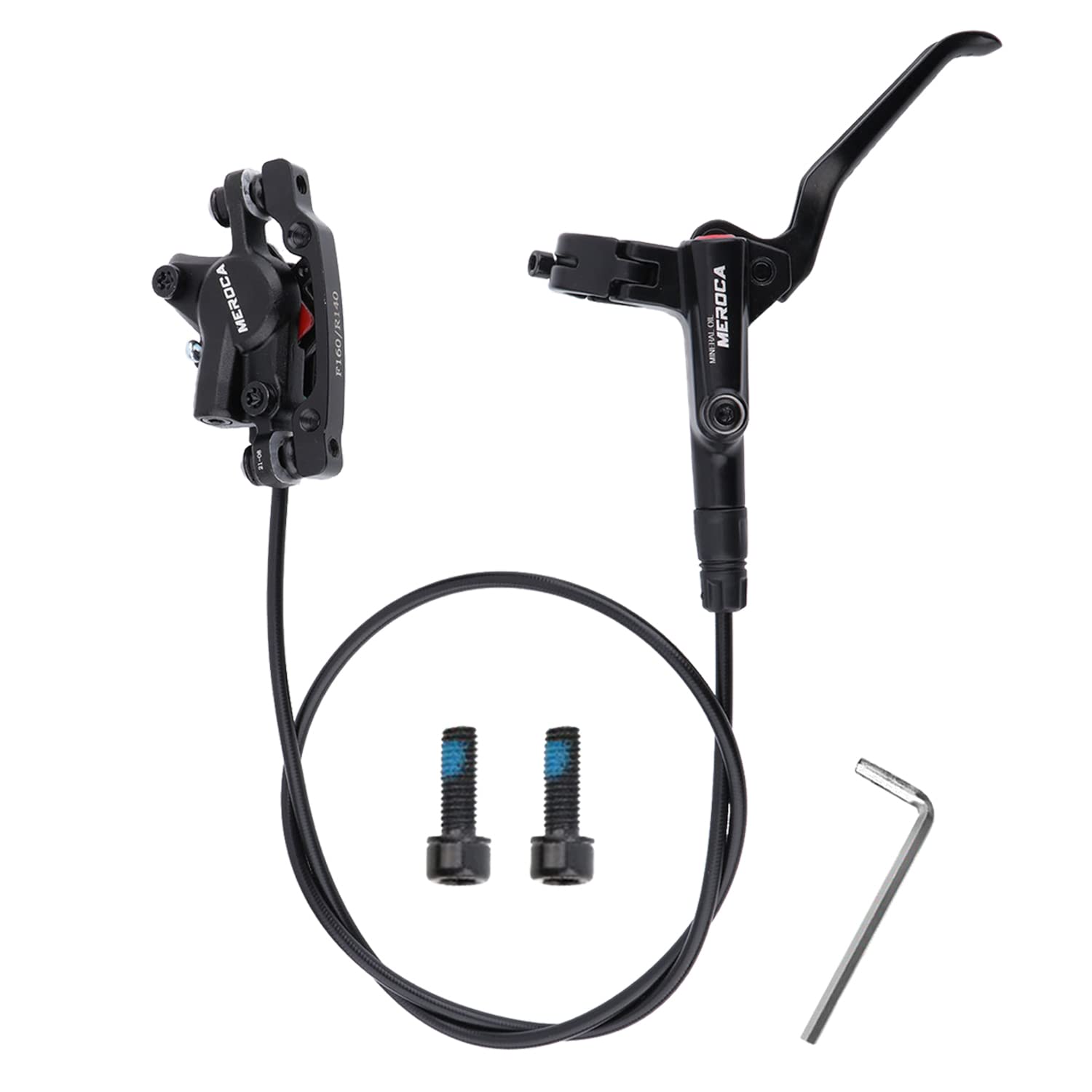 TPard MTB Hydraulic Brake Set Bicycle Disc Brakes Kit, Left Front 800mm Aluminum Alloy Hydraulic Brake Fit for Mountain Bike, MTB (Left Front 800mm only)