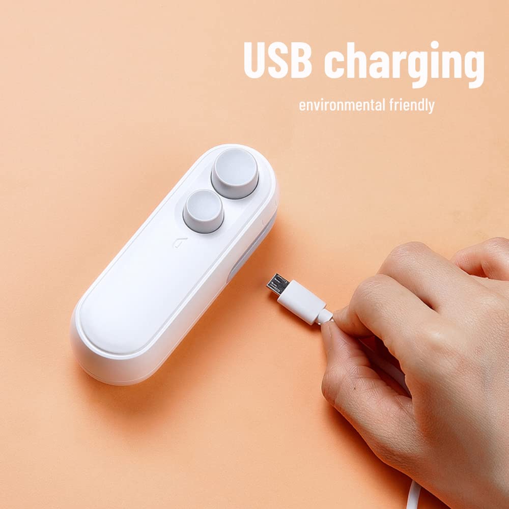 MYUANGO Mini Handleld Chip Bag Sealer | 2-in-1 Bag Sealer Heat Seal with Cutter | USB Charging and Magnetic Back | Perfect for Travel and Snack Lovers