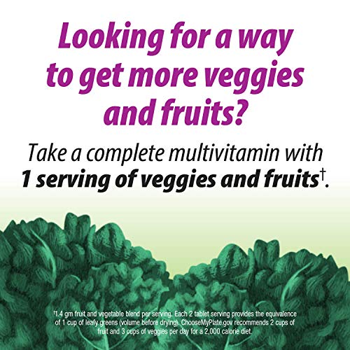 Nature's Way Alive! Garden Goodness Multivitamin for Women, High Potency B-Vitamins to Support Cellular Energy*, 1 Serving Veggies & Fruits**, 60 Tablets