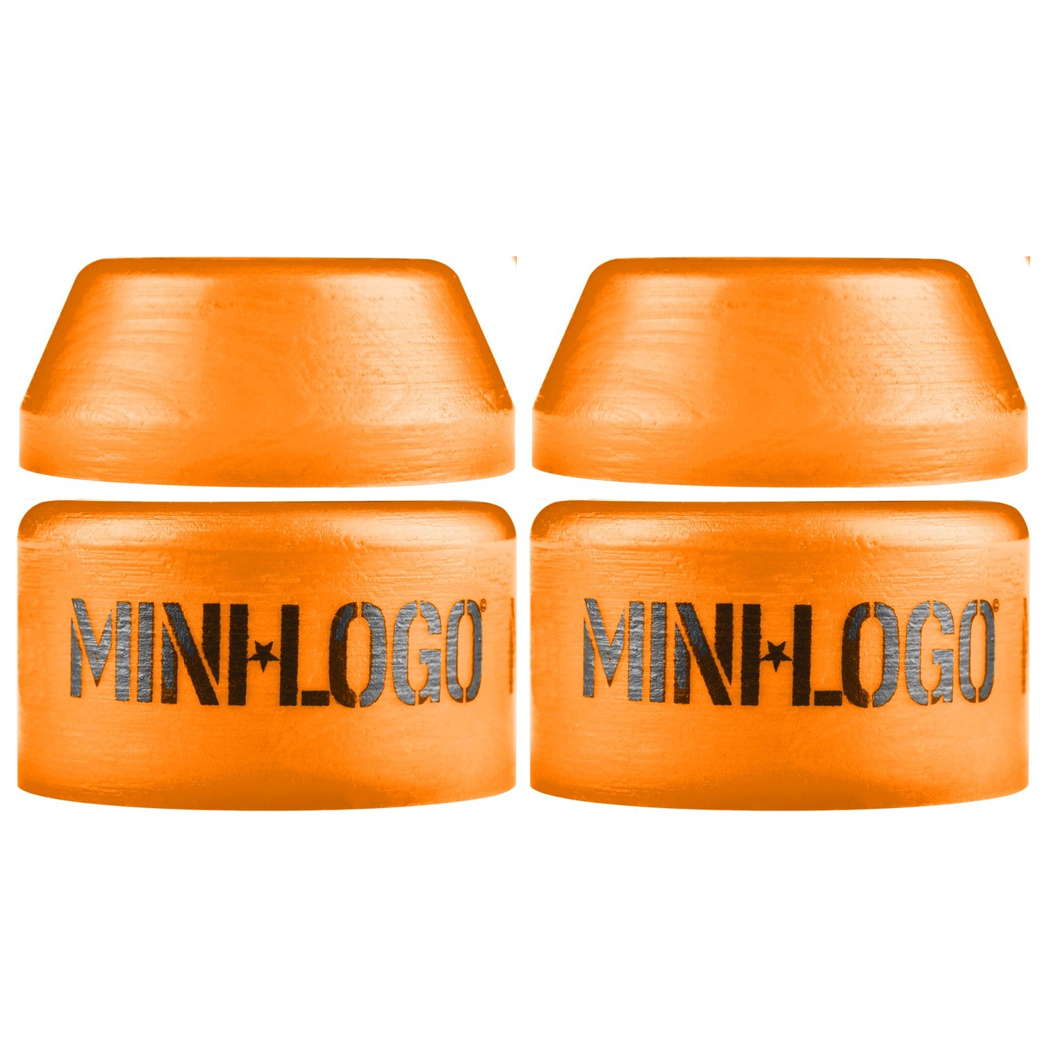 Mini-Logo Skateboard Bushings for 2 Trucks Medium Orange 94a