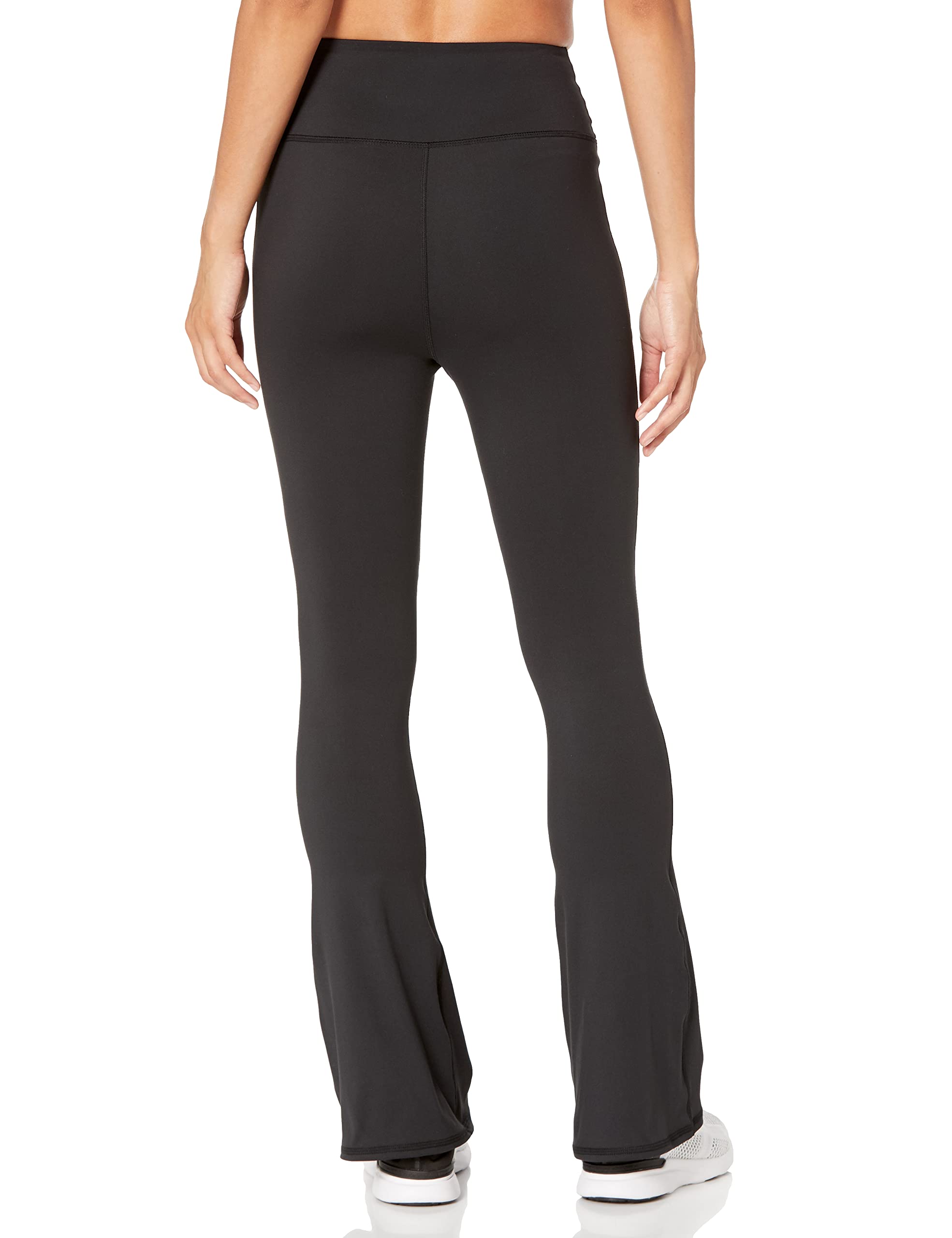 The Drop Women's Ethan High Rise Multi Stretch Bootleg Legging Black, XS