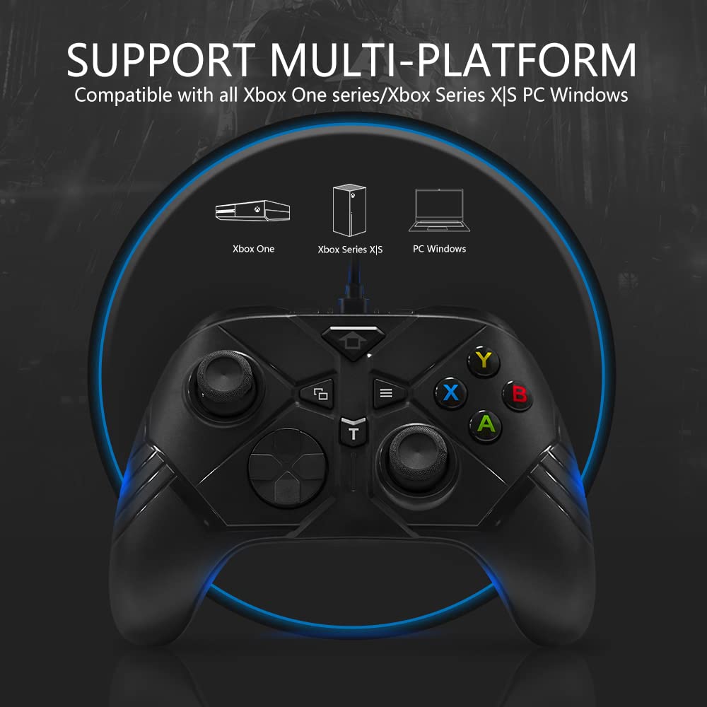RIDAC Enhanced Wired Controller Compatible with Xbox One/One X/One S/One Series X/S Console and PC(Win7/8/10), Wired Video Game Controller, Gaming Controller