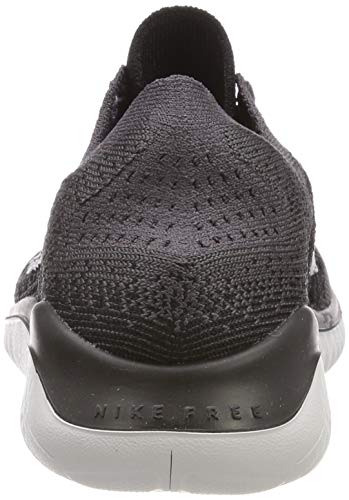 Nike Women's WMNS Free RN Flyknit 2018, Black/VAST, Black, Size 8.5