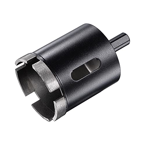 uxcell 50mm Diamond Core Drill Bits Dry or Wet Hole Saws for Hard Concrete Brick Block Masonry Stone Tile Glass