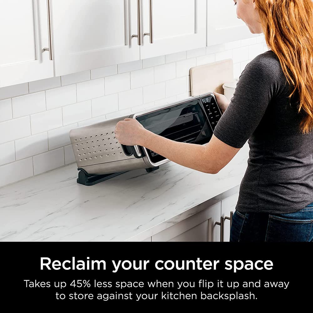Ninja FT205CO Digital Air Fry Pro Countertop 8-in-1 Oven Extended Height (Renewed) Bundle with 3 YR CPS Enhanced Protection Pack