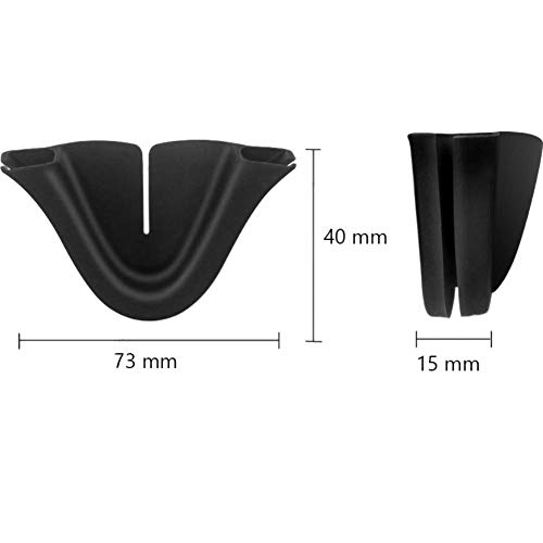 Nose Pad for Oculus Quest 2,Oculus Quest 2 VR Accessories Silicone Cushion Light-Shielding Comfort Protection Nose Pad (Black)