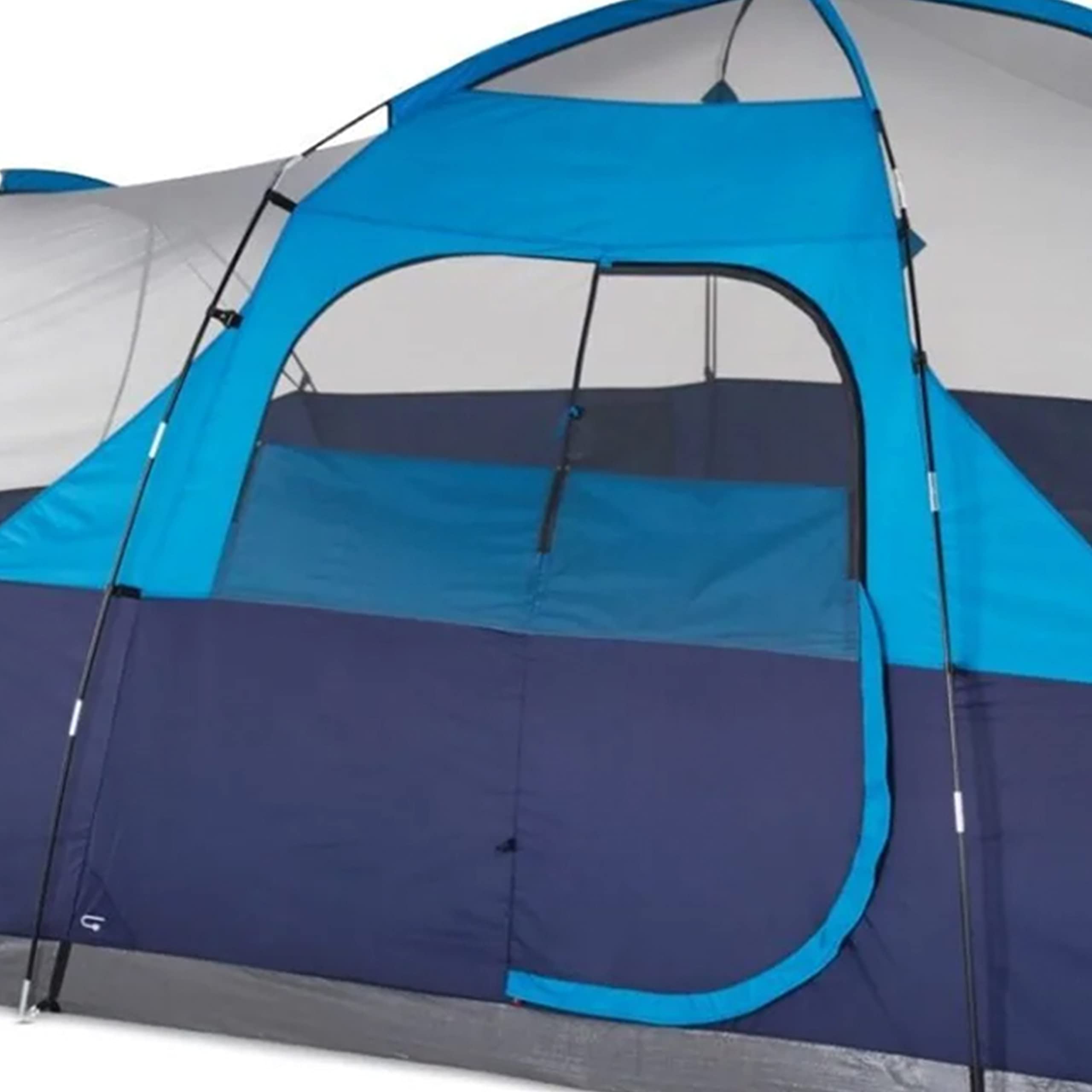 Outbound 12-Person Dome Tent for Camping with Carry Bag and Rainfly | Perfect for Backpacking or The Beach | Light Blue & Navy