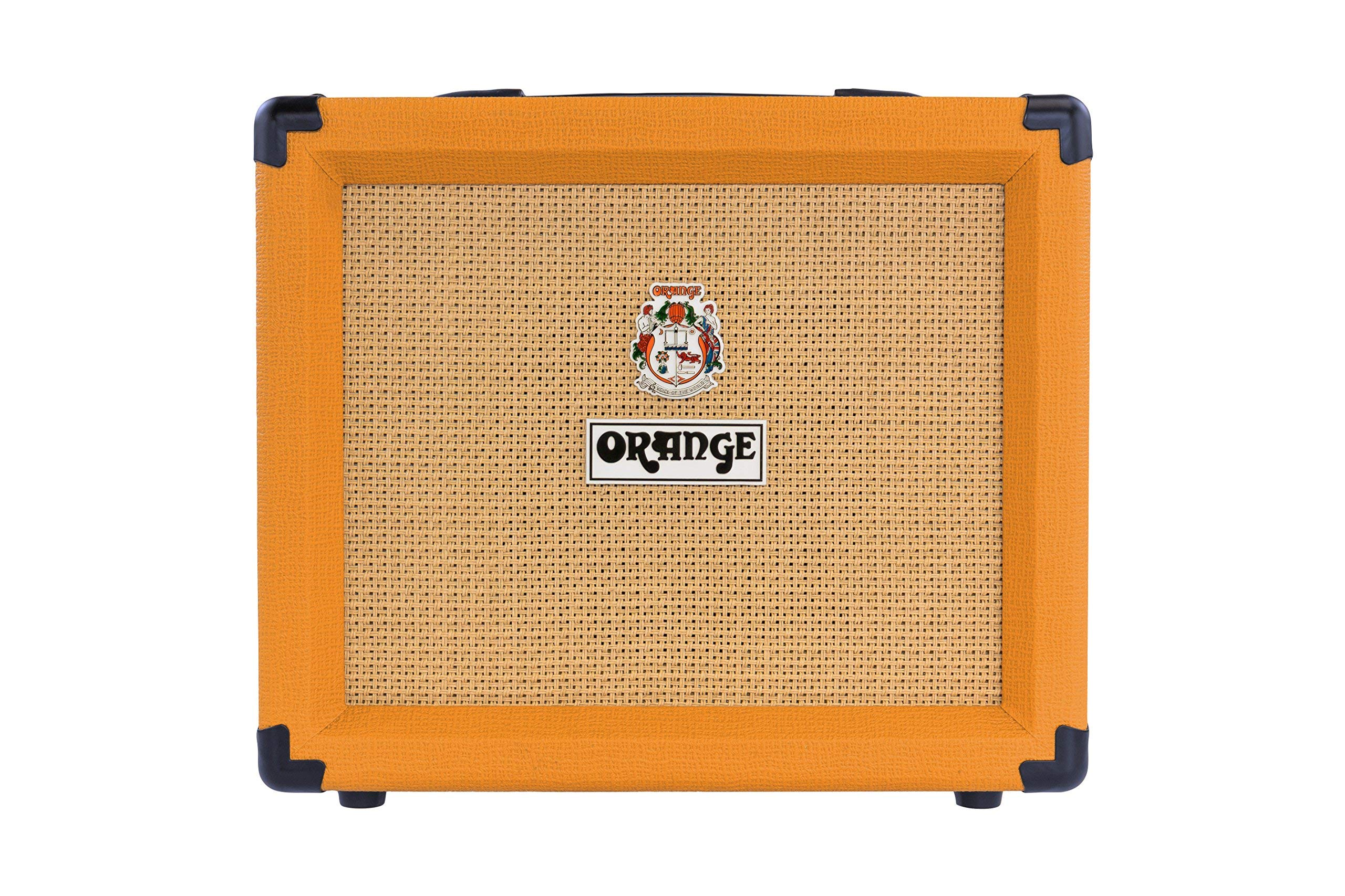 Orange Amps Crush 20 Combo Amplifier for Guitars (Orange) Bundle with Blucoil 10-FT Straight Instrument Cable (1/4in), 2-Pack of Pedal Patch Cables, and 4-Pack of Celluloid Guitar Picks
