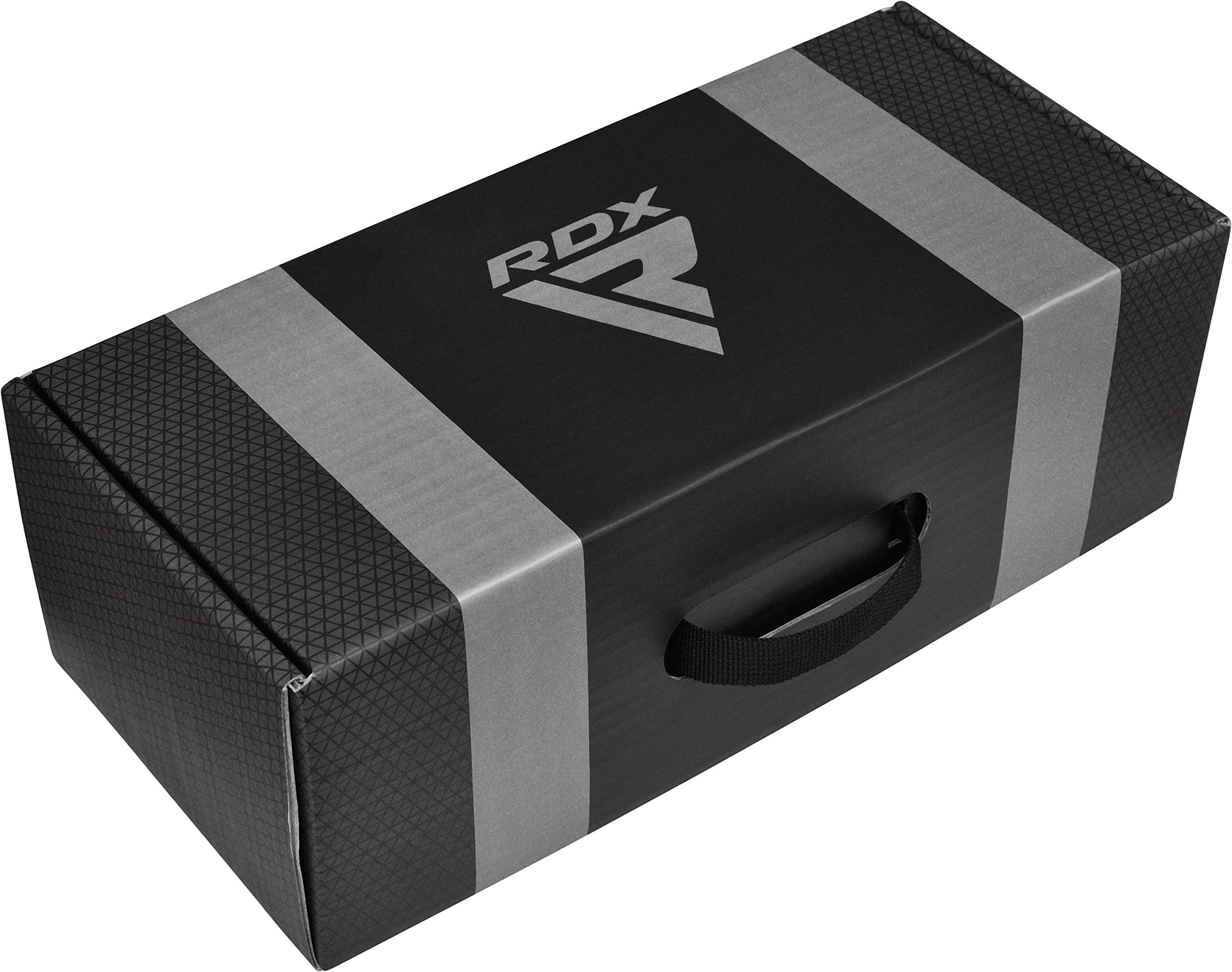 RDX Professional Boxing Gloves, Mark PRO Lace-Up Competition Gloves, Super Skin Maya Hide Leather, Padded Wrist Support, Multi-Layered, Traditional Extra Long Laces for Firm Secure Fit