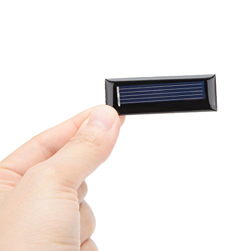 uxcell 5Pcs 0.5V 80mA Poly Mini Solar Cell Panel Module DIY for Phone Light Toys Charger 50mm x 17mm