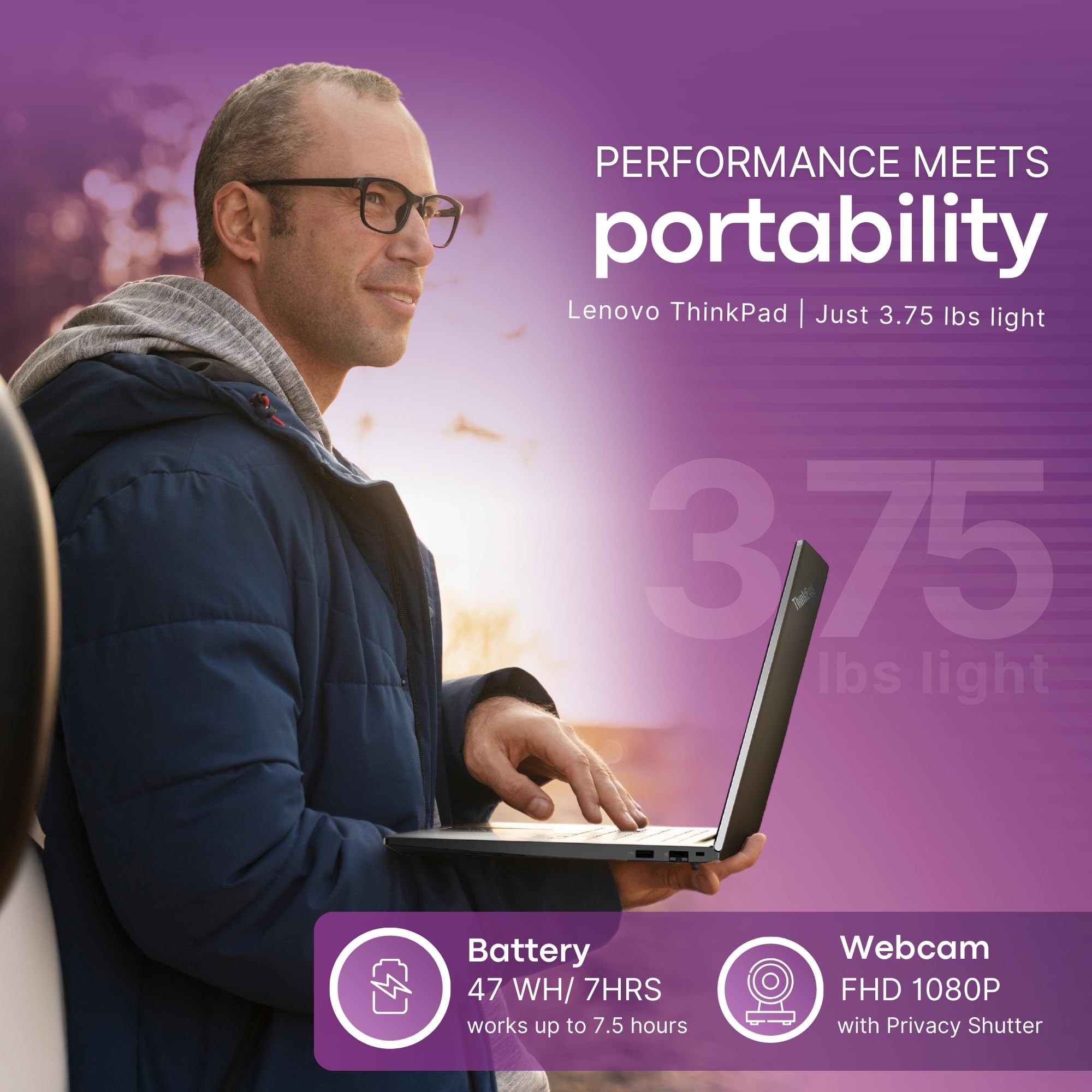 Oemgenuine Lenovo ThinkPad E16, WUXGA 16" IPS, Intel Deca Core i5-1335U (Beats i7-1255U), 16GB RAM, 1TB NVMe, FP, Backlit KB, WiFi 6 + BT, RJ-45, FHD Webcam, W11P, Business Laptop