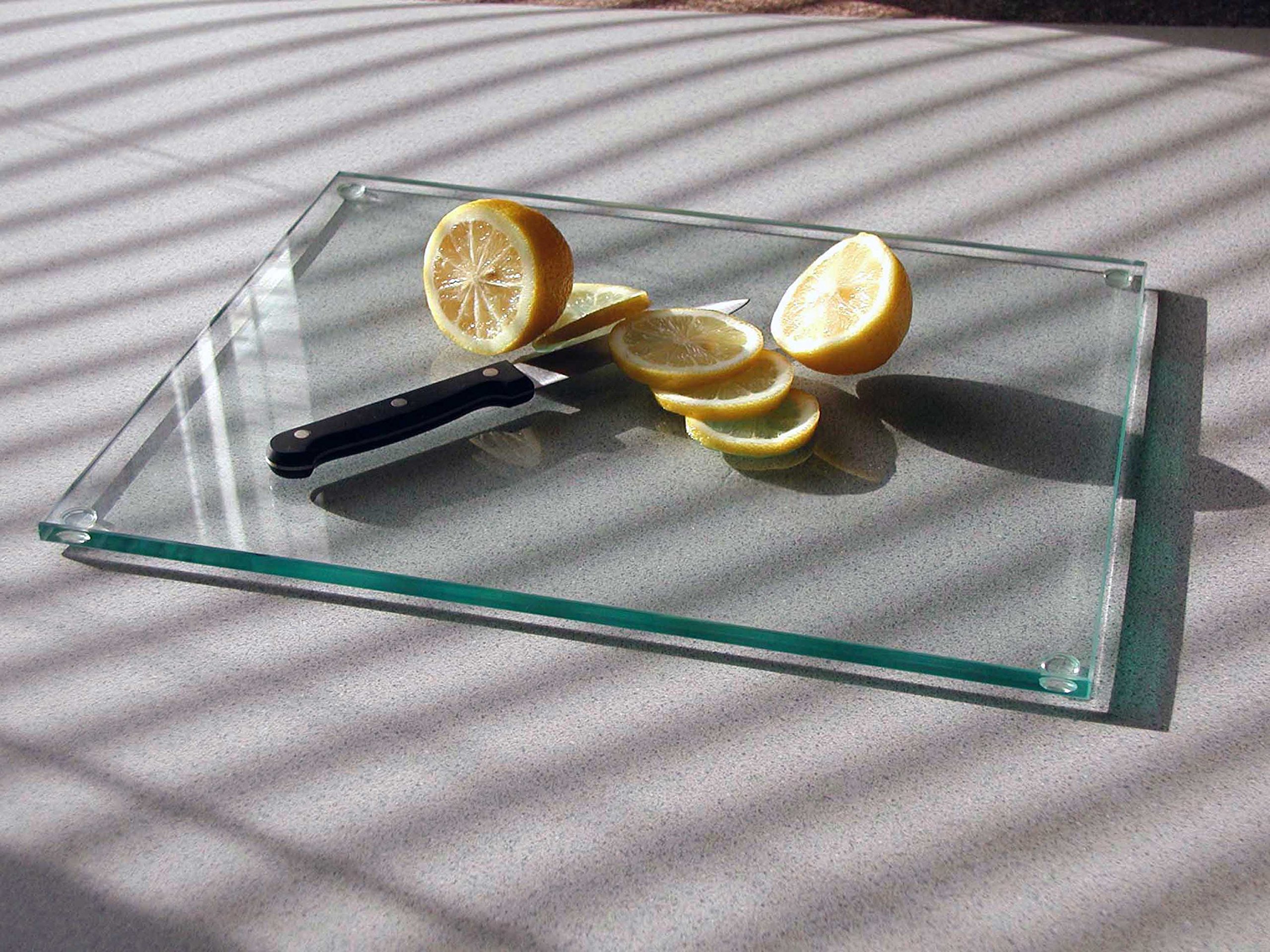 Vance 15 X 12 inch Premium Clear Extra Thick 3/8 inch Tempered Glass Cutting Board