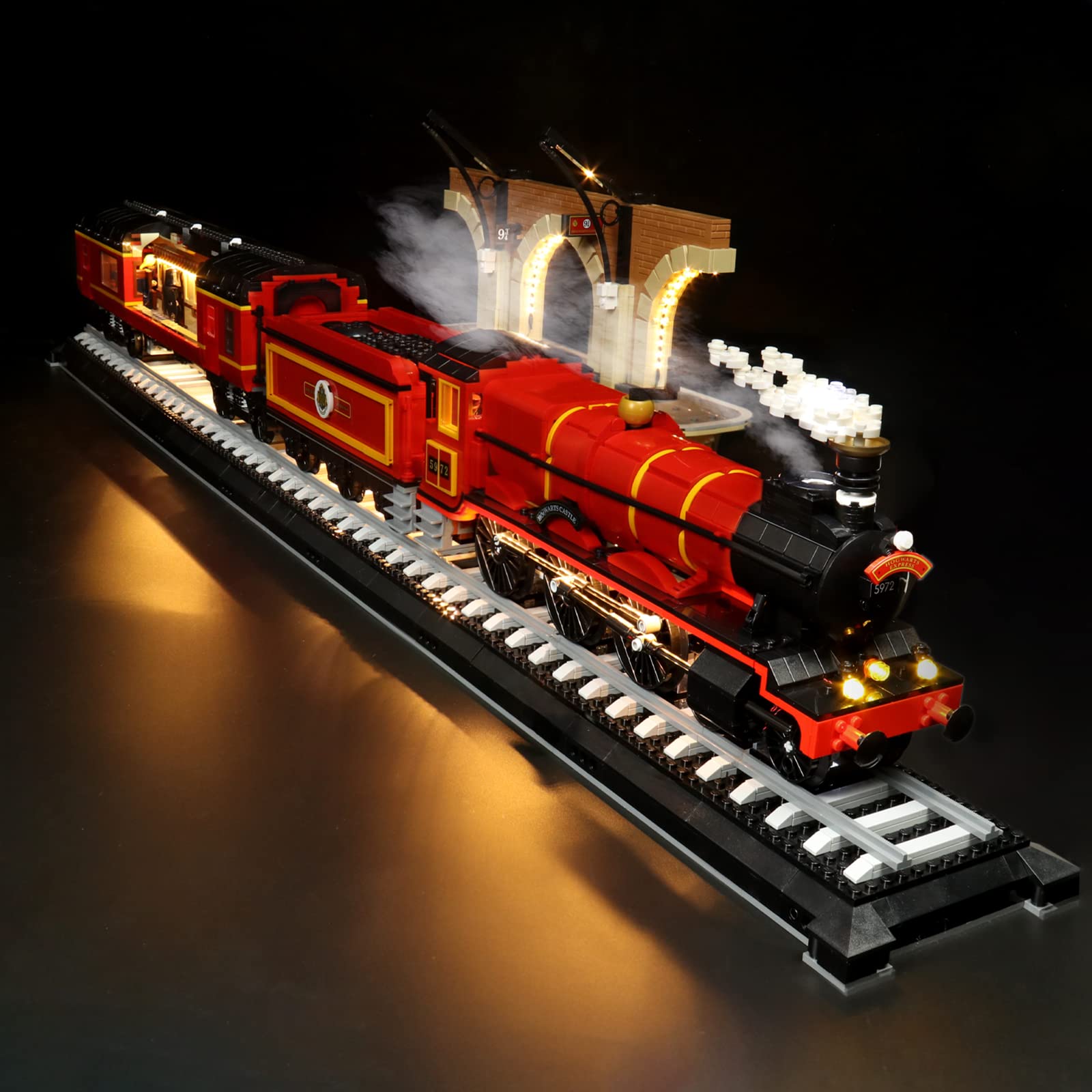 VONADO Led Light Kit Compatible with Lego 76405 Express - Collectors Edition, Lighting Kit Compatible with Lego 76405 Collectors Edition Building Toys, Creative DIY Light Kit (Remote-Control Version)