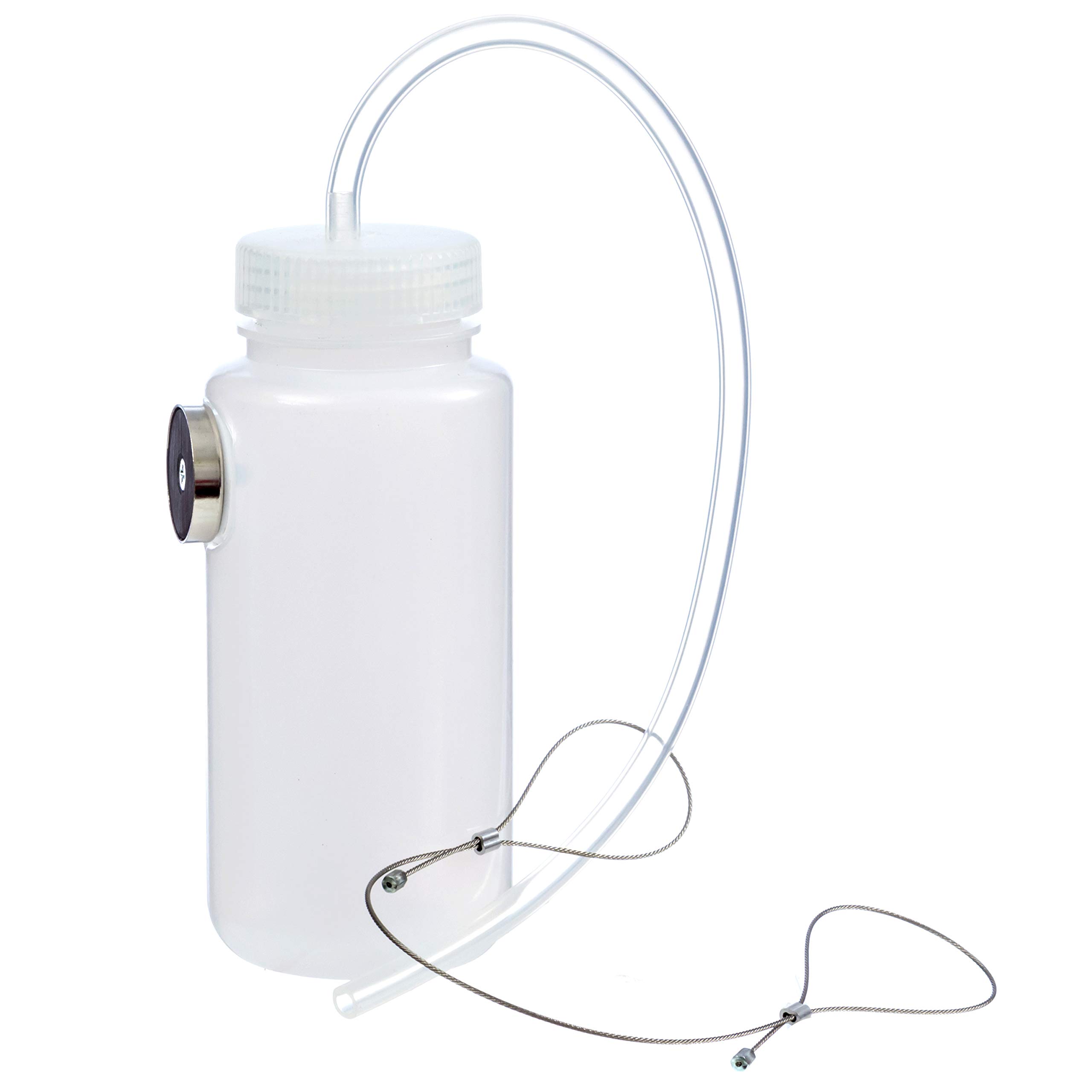 Mission Automotive Brake Bleeder Kit - 16 oz - Easy-to-Use One Man Brake Bleeding Kit - Air and Brake Fluid Changer with Magnetic Mount and Lanyard for Car and Motorcycle Brake Systems