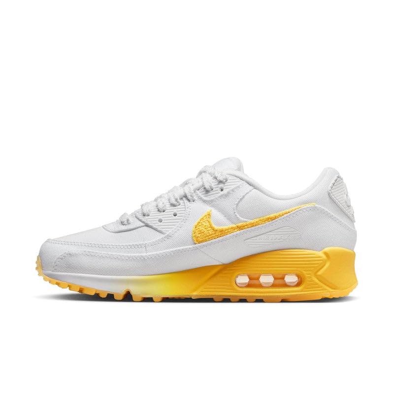 Nike Air Max 90 SE Women's Shoes, White/Citron Pulse-Alabaster, Size 7