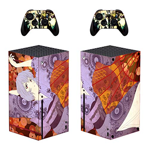 Neon Stickers Decals Skin for X-box-One-Series X, Cover Protector Wrap Durable Full Set Protection Faceplate Console by KAJAL MANI