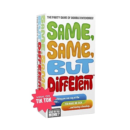 WHAT DO YOU MEME? Same Same But Different - The Party Game of Double Entendres â Adult Card Games for Game Night