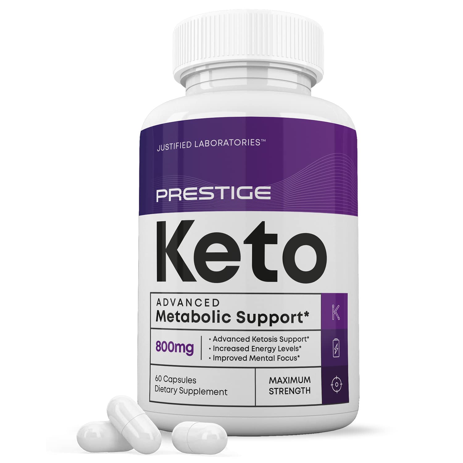 Prestige Keto Pills Includes Apple Cider Vinegar goBHB Exogenous Ketones Advanced Ketogenic Supplement Ketosis Support for Men Women 60 Capsules