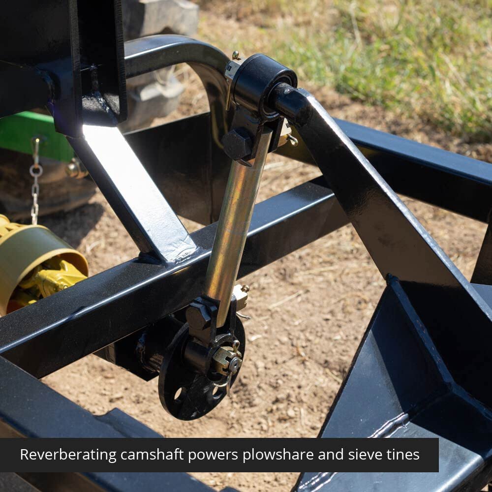 Titan Attachments 3 Point Potato Digger PTO Powered, Category 1 Tractor Attachment, Single-Row Potato Harvester