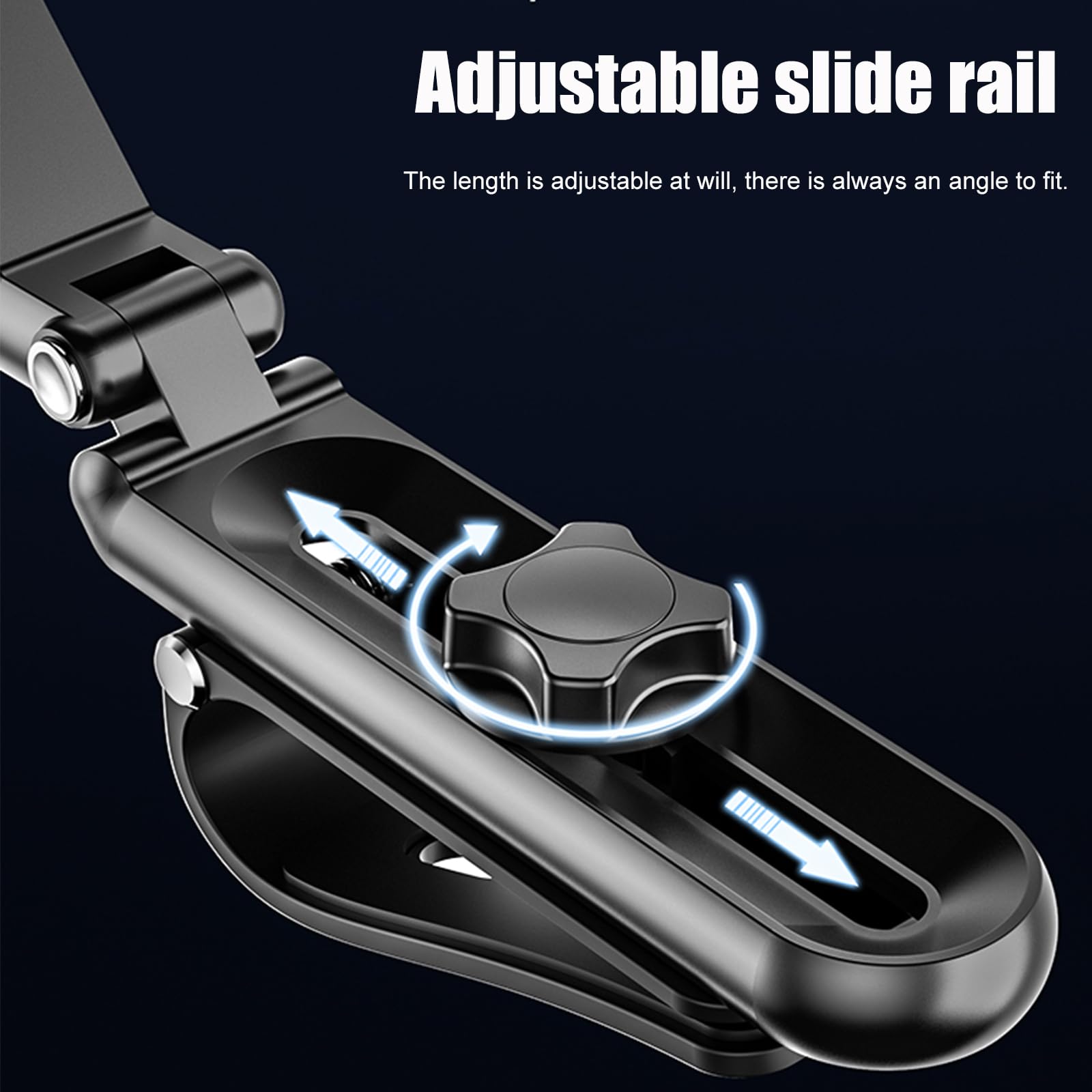 qumHmup Car Phone Holder Mount,360°Rotatable Retractable Car Phone Holder,Multifunctional Adjustable Mount Cell Phone Holder for Car,Universal Phone Holder for Mobile Phones