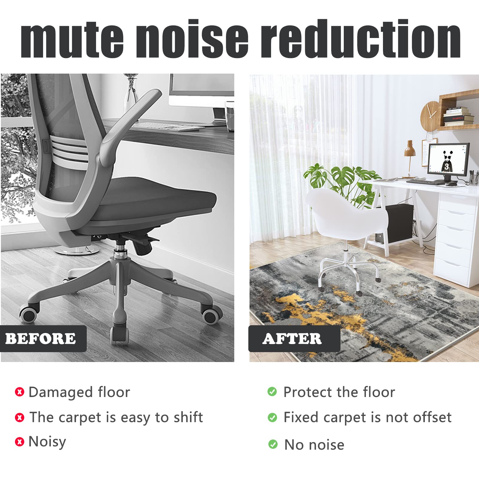 Office Chair Mat for Hardwood Floor (Style 3)