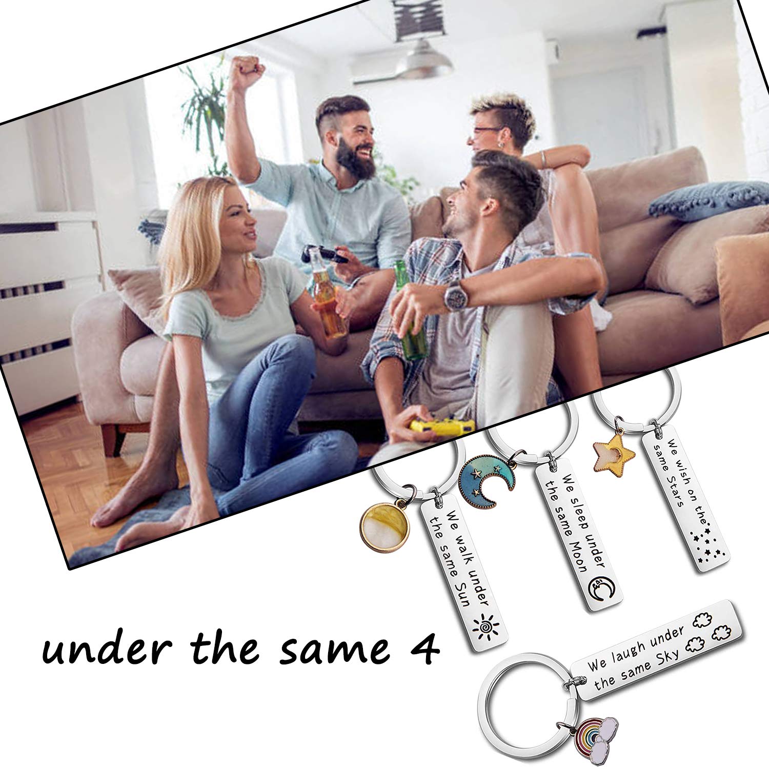 MAOFAED Long Distance Relationship Gift 4 Best Friends Gift 4 Sisters Gift Long Distance Gift for Friends Sisters
