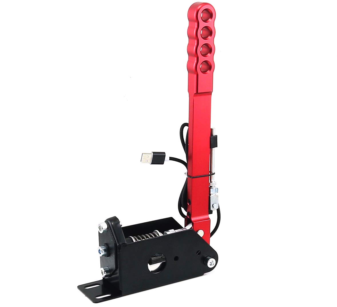 Pnndee 14 Bit PC SIM USB Handbrake with Clamp for Racing Games G25/27/29 T500 FANATECOSW Dirt Rally (red)