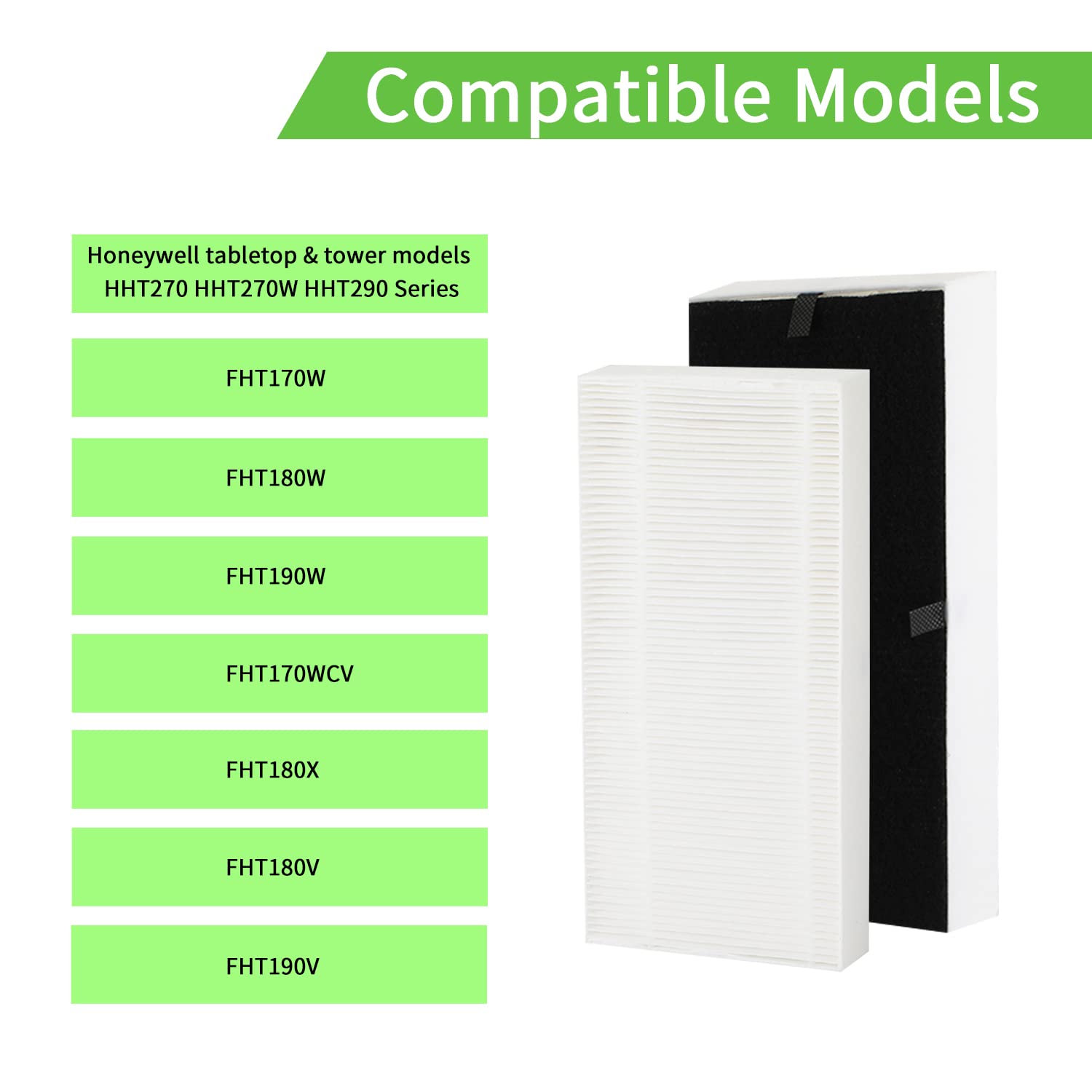 U Replacement Filter Compatible with Honeywell HRF201B,for Honeywell HHT270, HHT270W, HHT290 Series