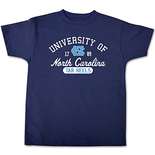 NCAA North Carolina Tar Heels Toddler Short Sleeve Tee, 4 Toddler, Navy