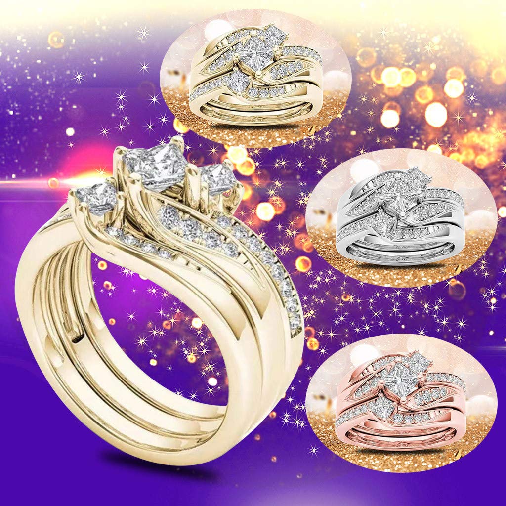 Ring Round Diamond Tw-i_st Ring Wedding Gift Accessory Rings Valenties Day Gift