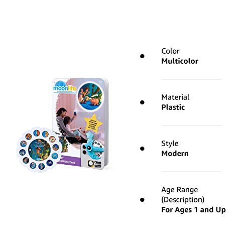 Moonlite Storybook Reels For Flashlight Projector, Kids Toddler | Toys That Go Bump in The Night | Single Reel Pack Story for 12 Months and Up